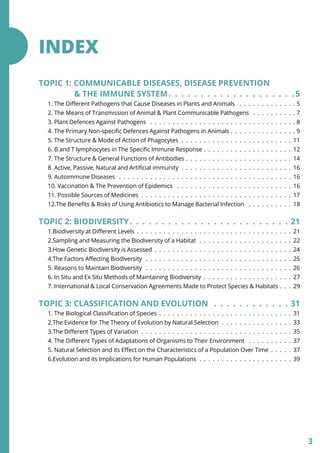 A-level OCR Biology Notes: Biodiversity, Evolution & Disease (Module 4 ...