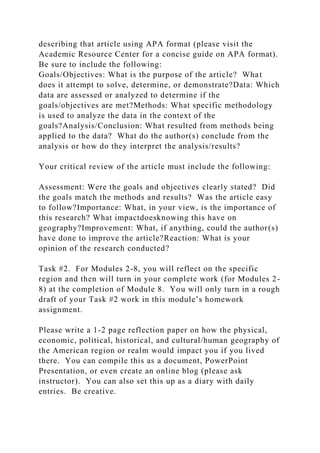 Module 4 OverviewThe America’s Realms and RegionsThis module w.docx