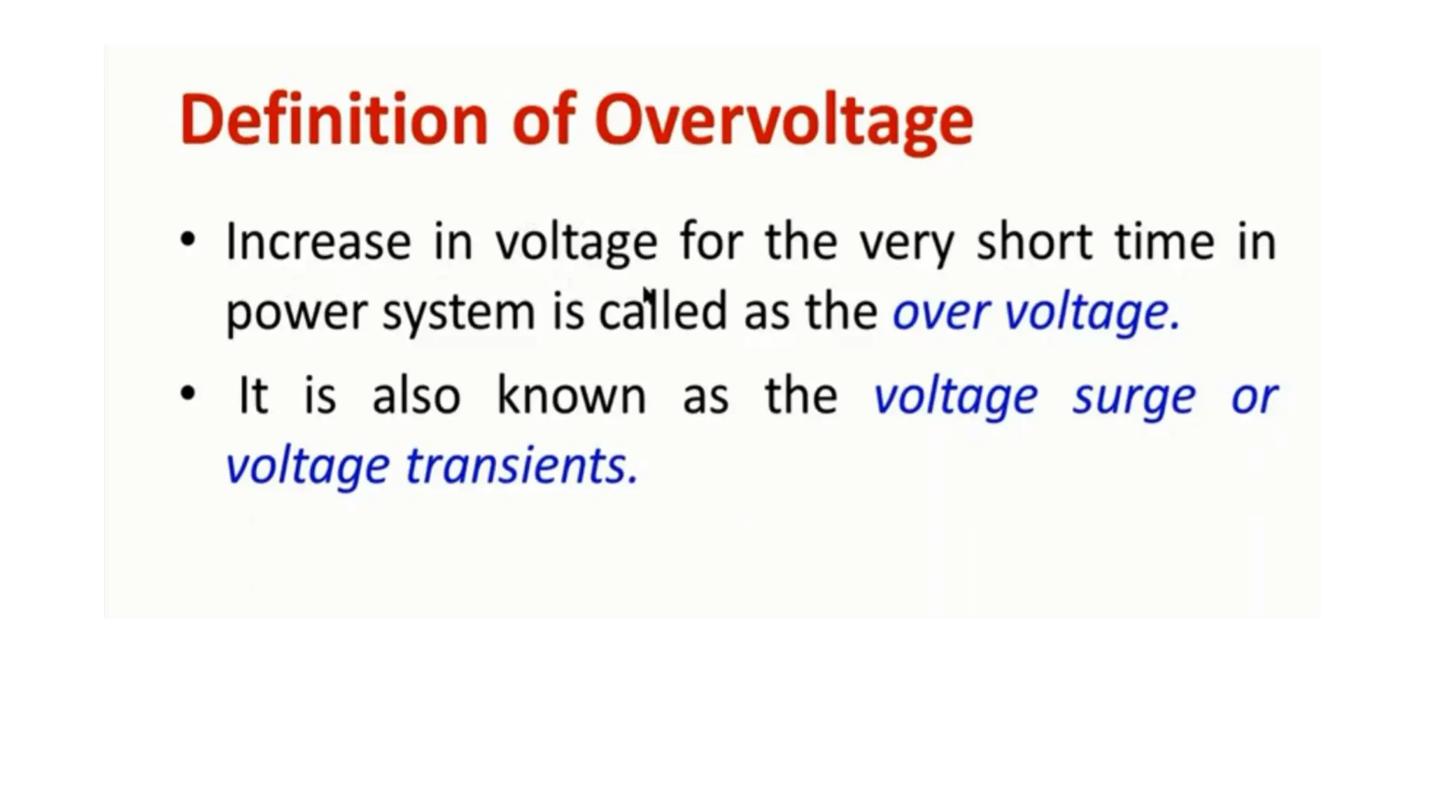 Overvoltage Phenomenon and Insulation Coordination in Electric Power ...