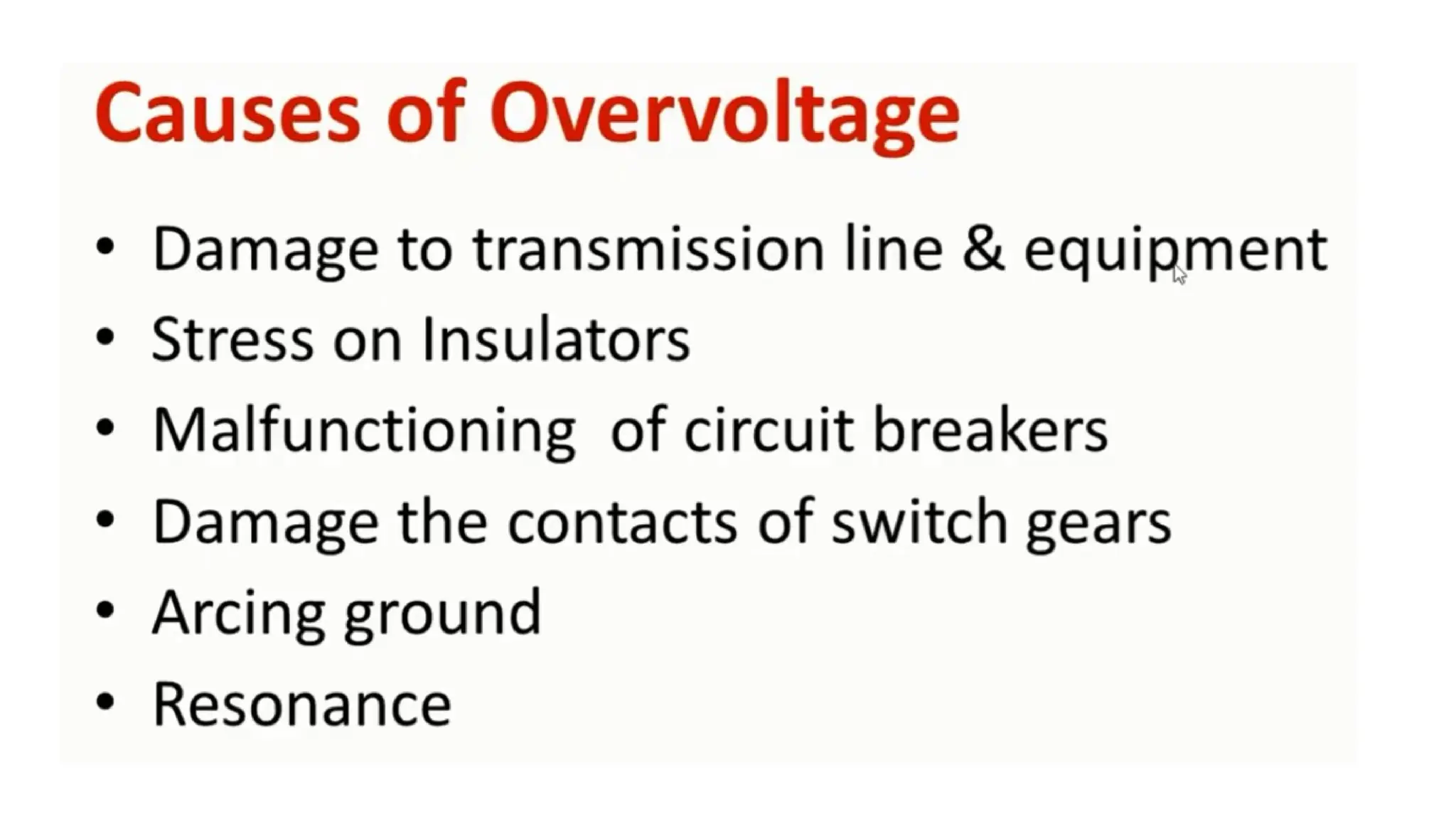 Overvoltage Phenomenon and Insulation Coordination in Electric Power ...