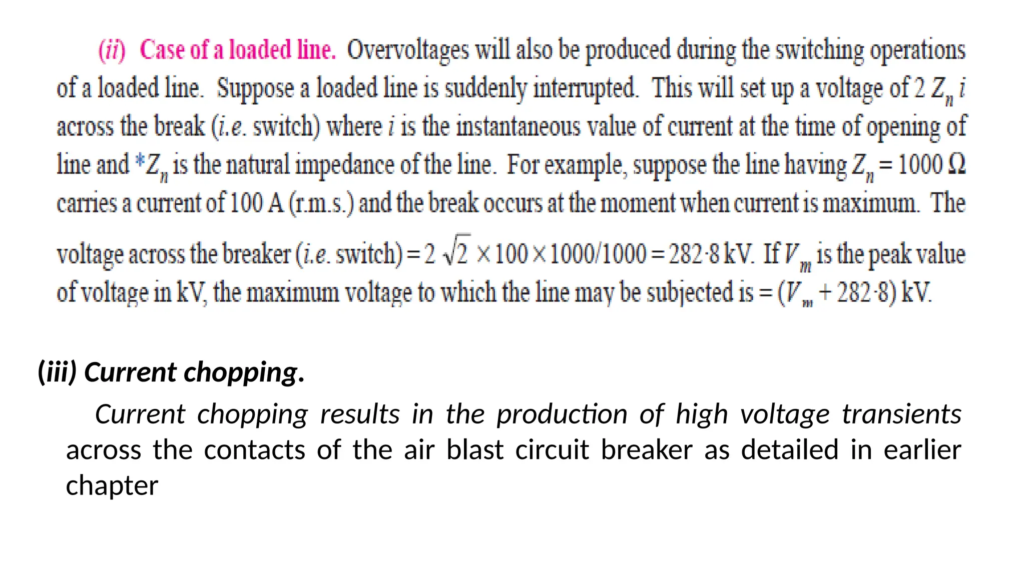 Overvoltage Phenomenon and Insulation Coordination in Electric Power ...