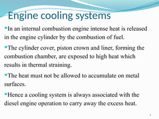 Engine Cooling systems in Internal Combustion Engines | PPT