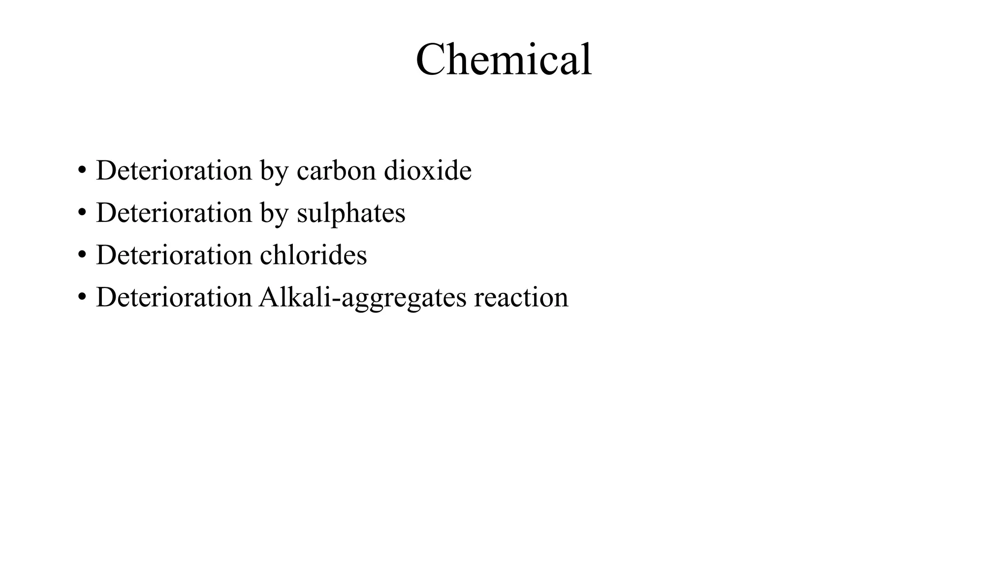 Deterioration of concrete ppt | PPTX