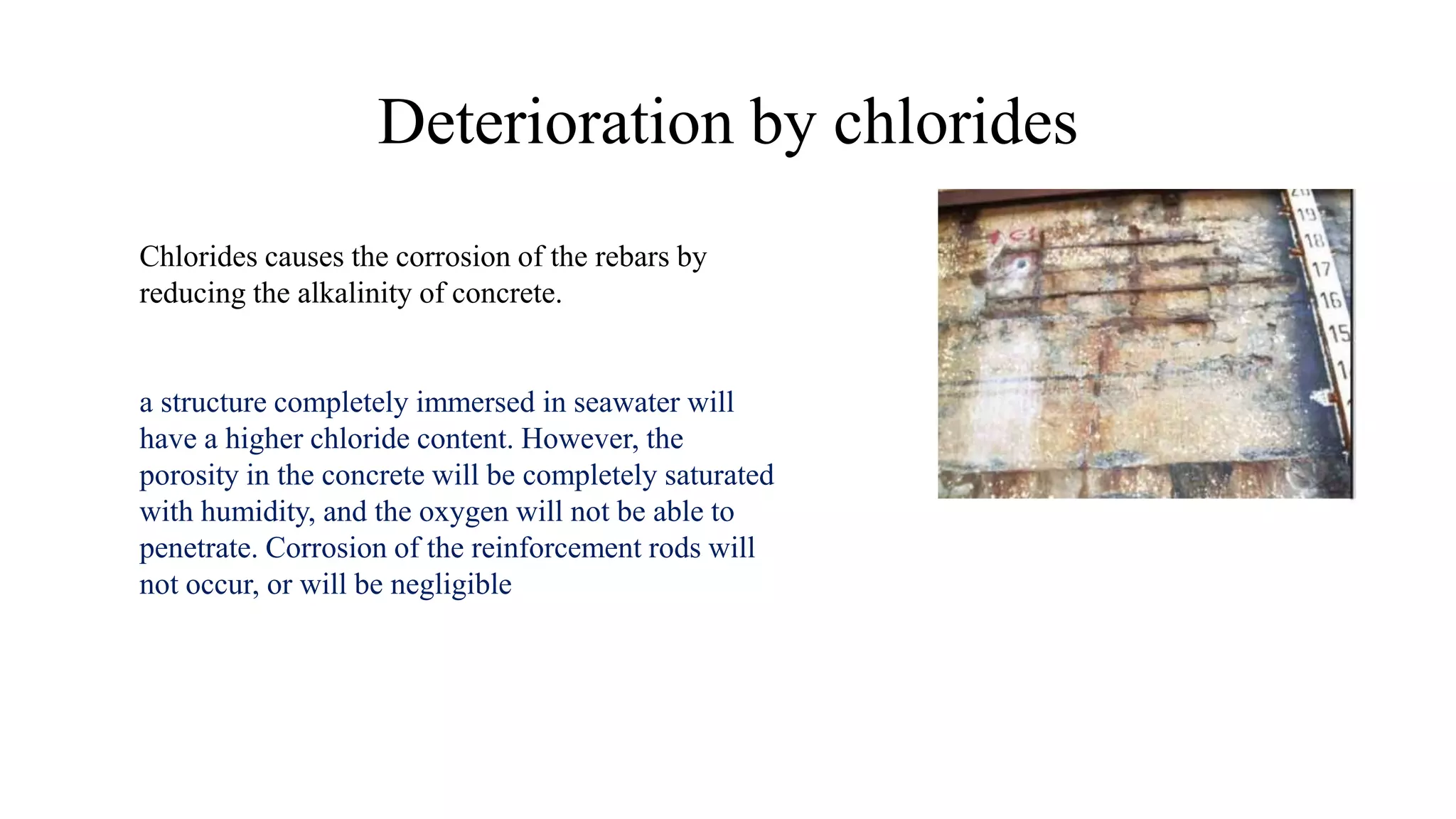 Deterioration of concrete ppt | PPTX