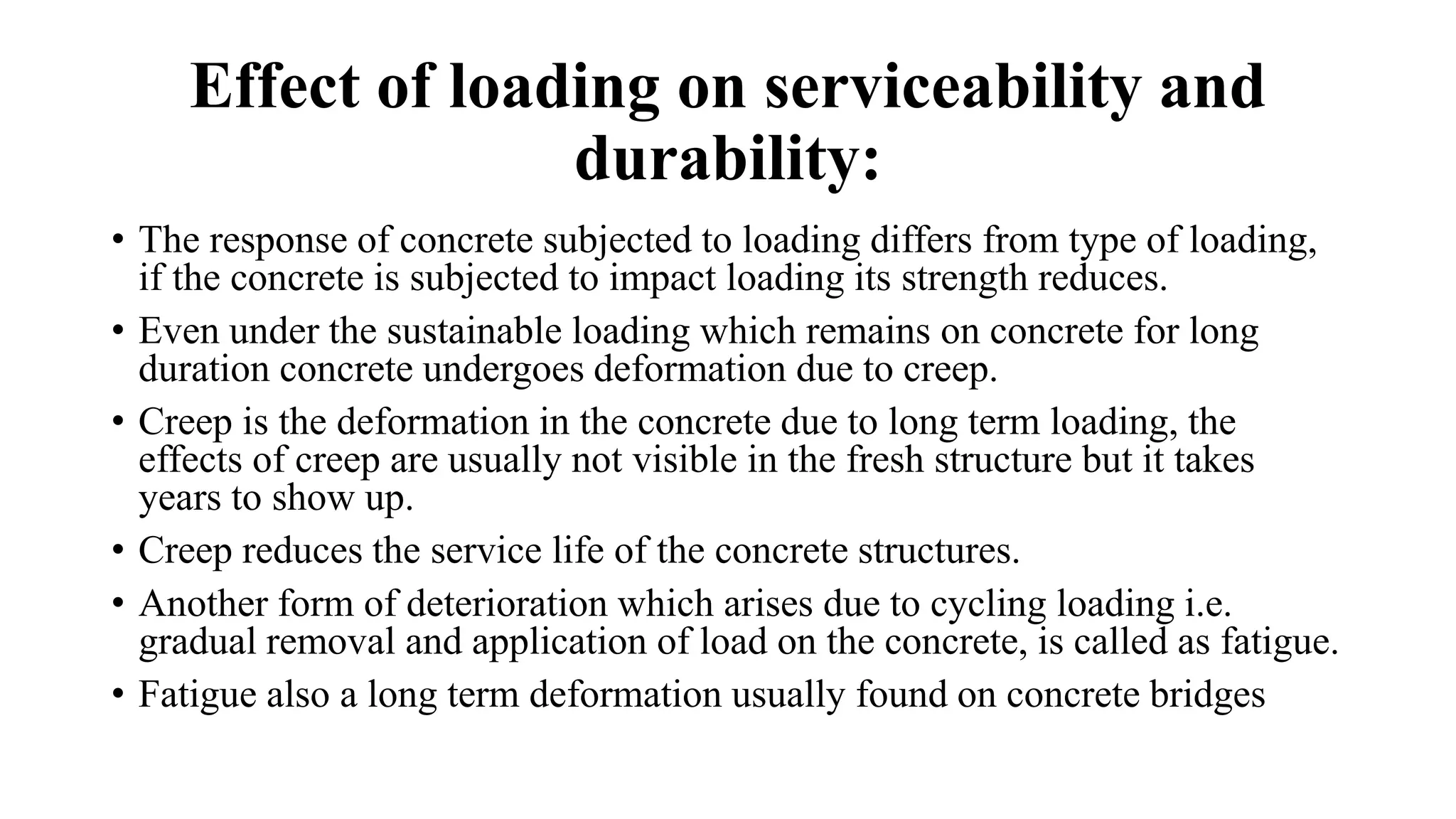 Deterioration of concrete ppt | PPTX