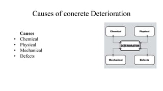 Deterioration of concrete ppt | PPTX | Geology | Science