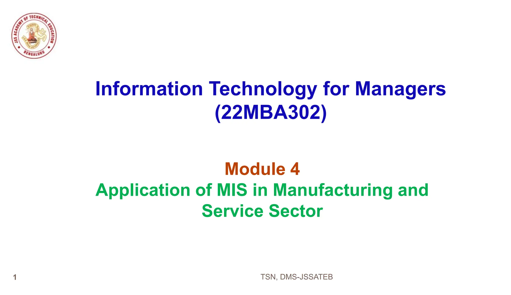 Information Technology for Managers - Module 4 ppt.pdf