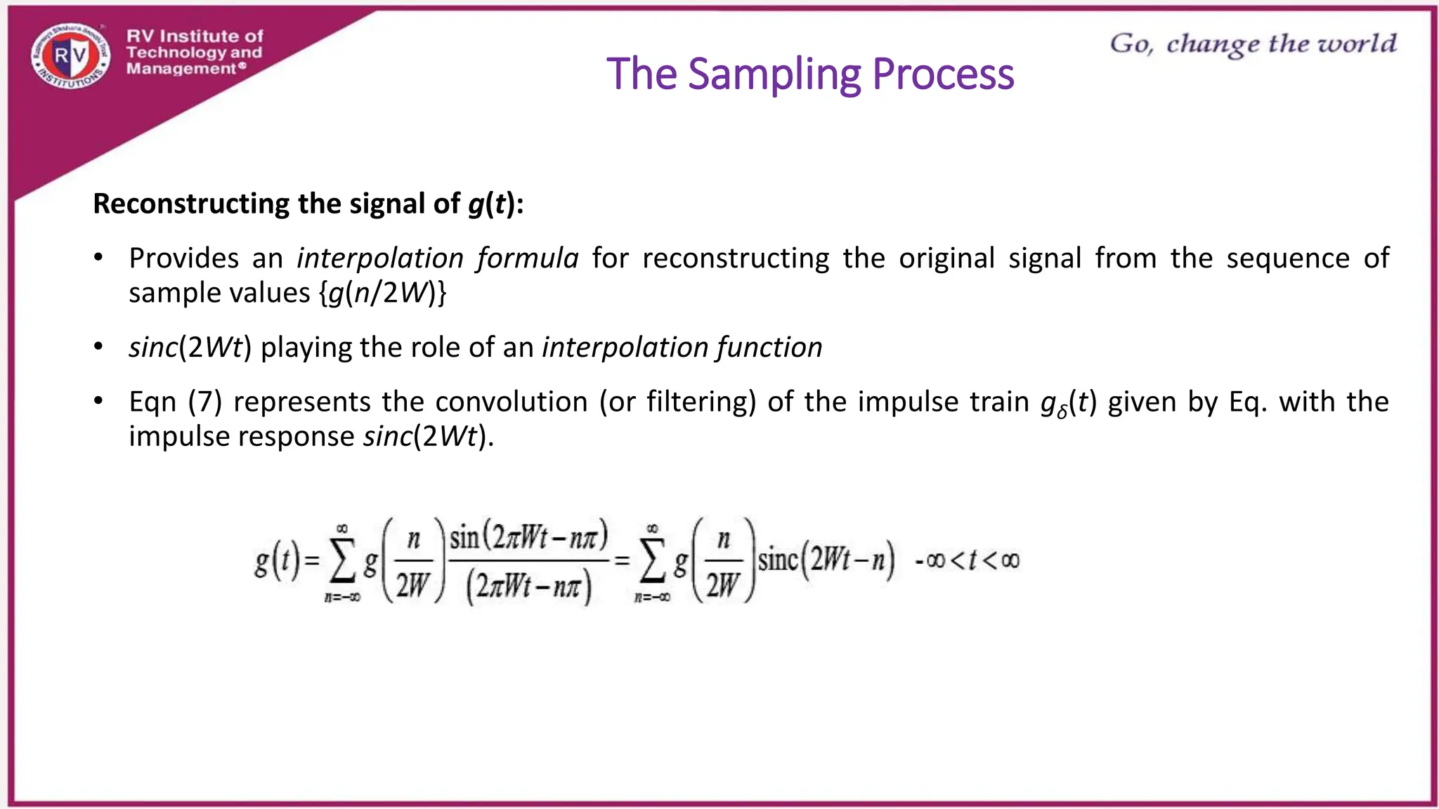 communication concepts on sampling process | PPTX