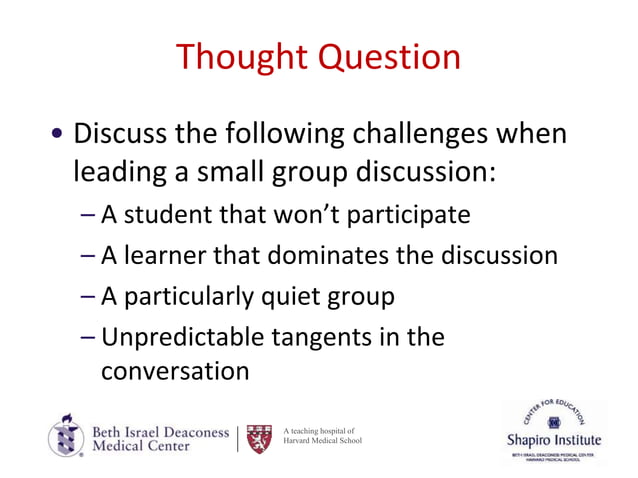 Module 4 Presentation - Leading a Small Group Discussion | PPT