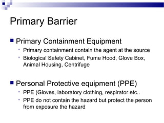 Module 4 primary contaiment and other hazard | PPT