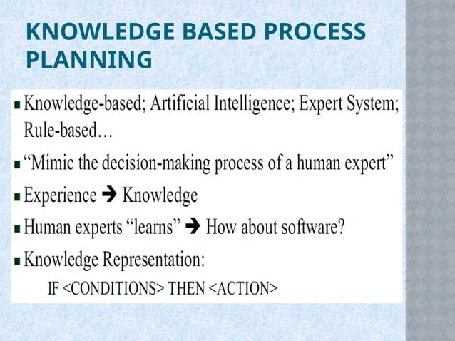 Module 4 Process planning for final year mechanical engineering | PPT