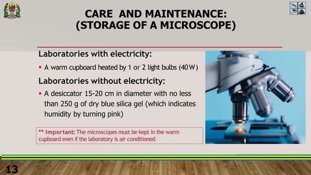Module 4 Proper Use, Care and Maintenance of a Microscope.pptx