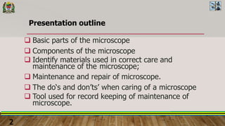 Module 4 Proper Use, Care and Maintenance of a Microscope.pptx