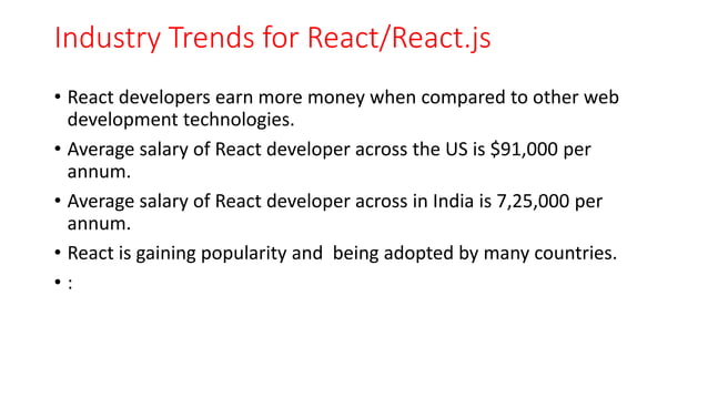 Reactjs notes.pptx for web development- tutorial and theory | PPT