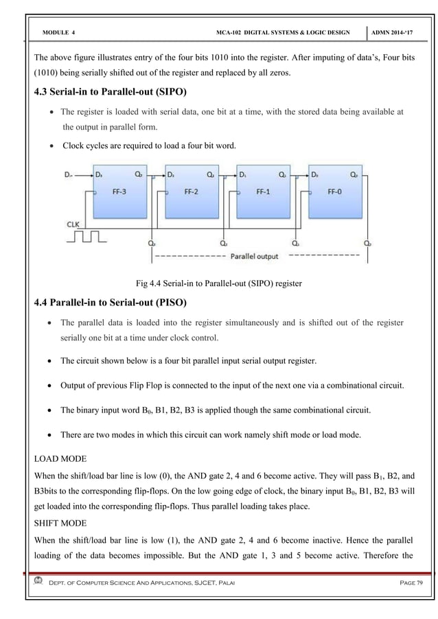 Module 4 registers and counters | PDF