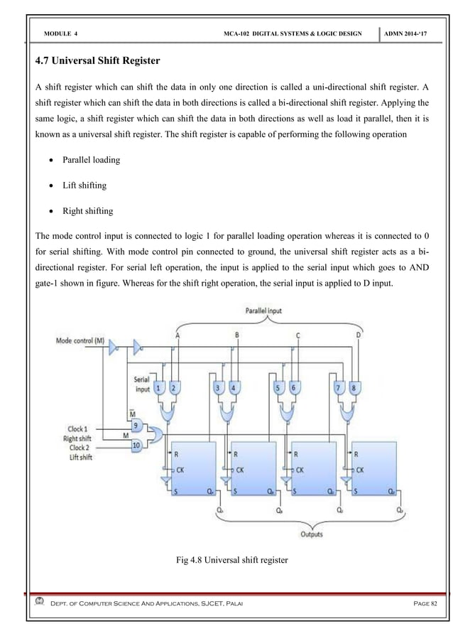 Module 4 registers and counters | PDF