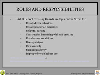 Crossing Guard Module 4 Roles | PPT