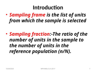 Module 4 presentation on sampling methods | PPTX