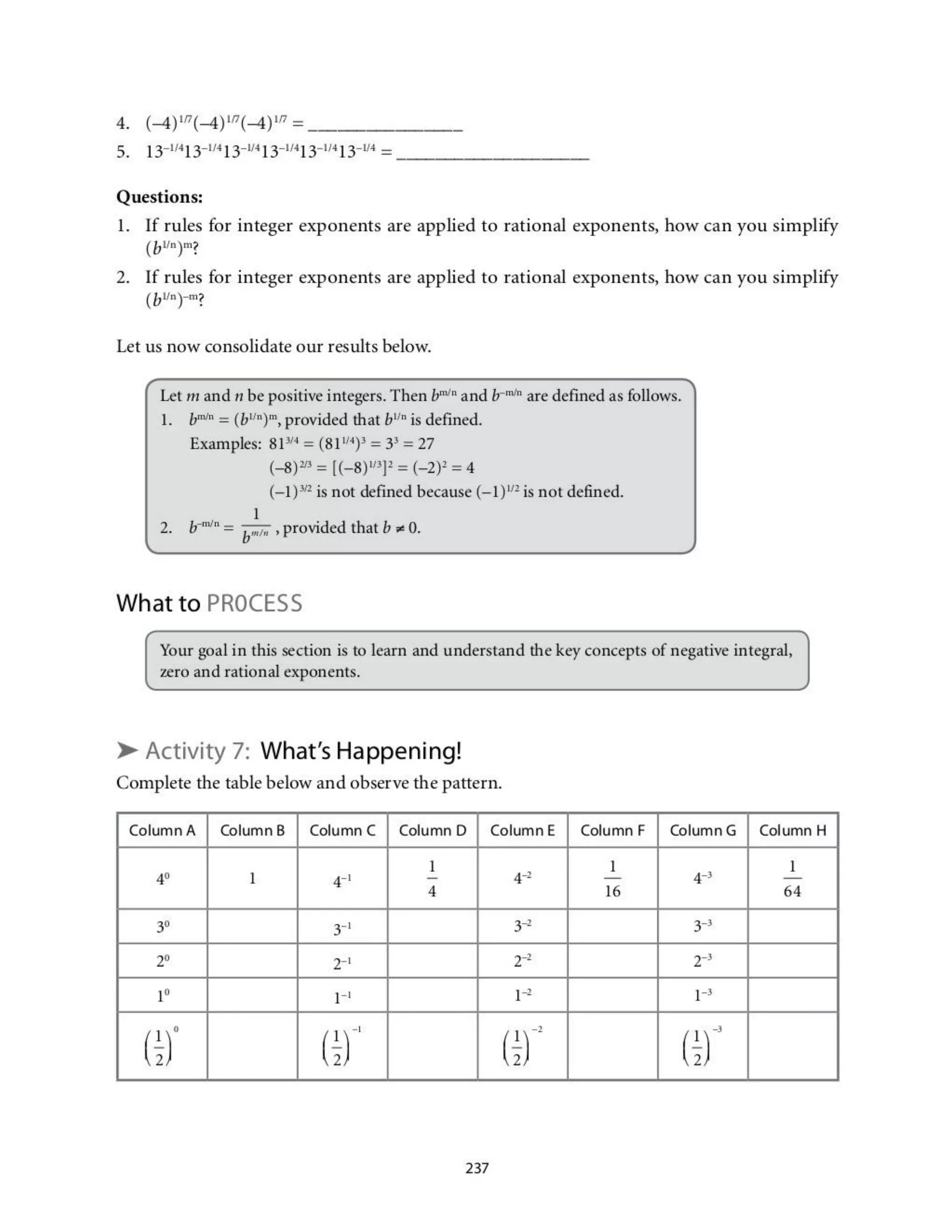 Grade 9 Math Module 4 - Zero Exponents, Negative Integral Exponents ...