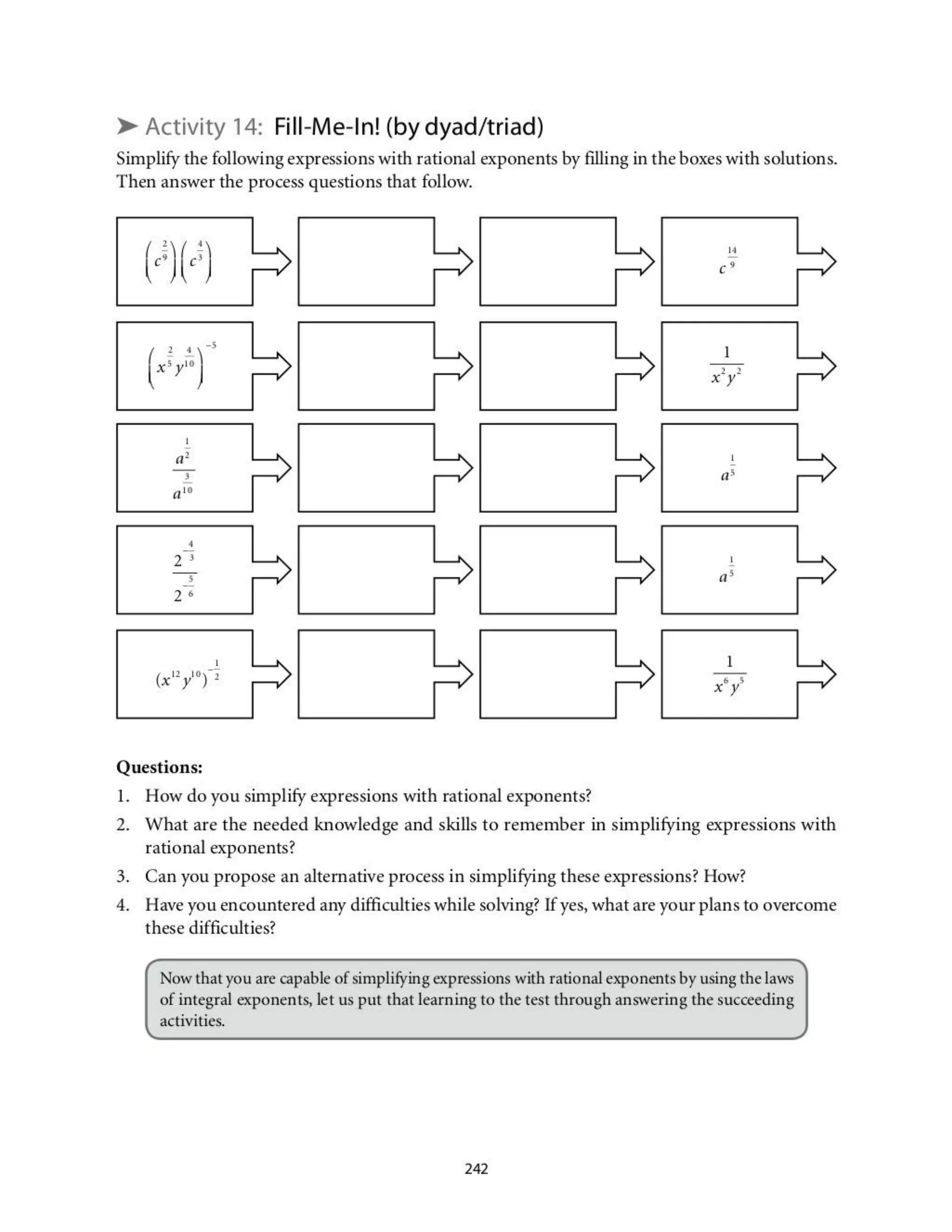 Grade 9 Math Module 4 - Zero Exponents, Negative Integral Exponents ...