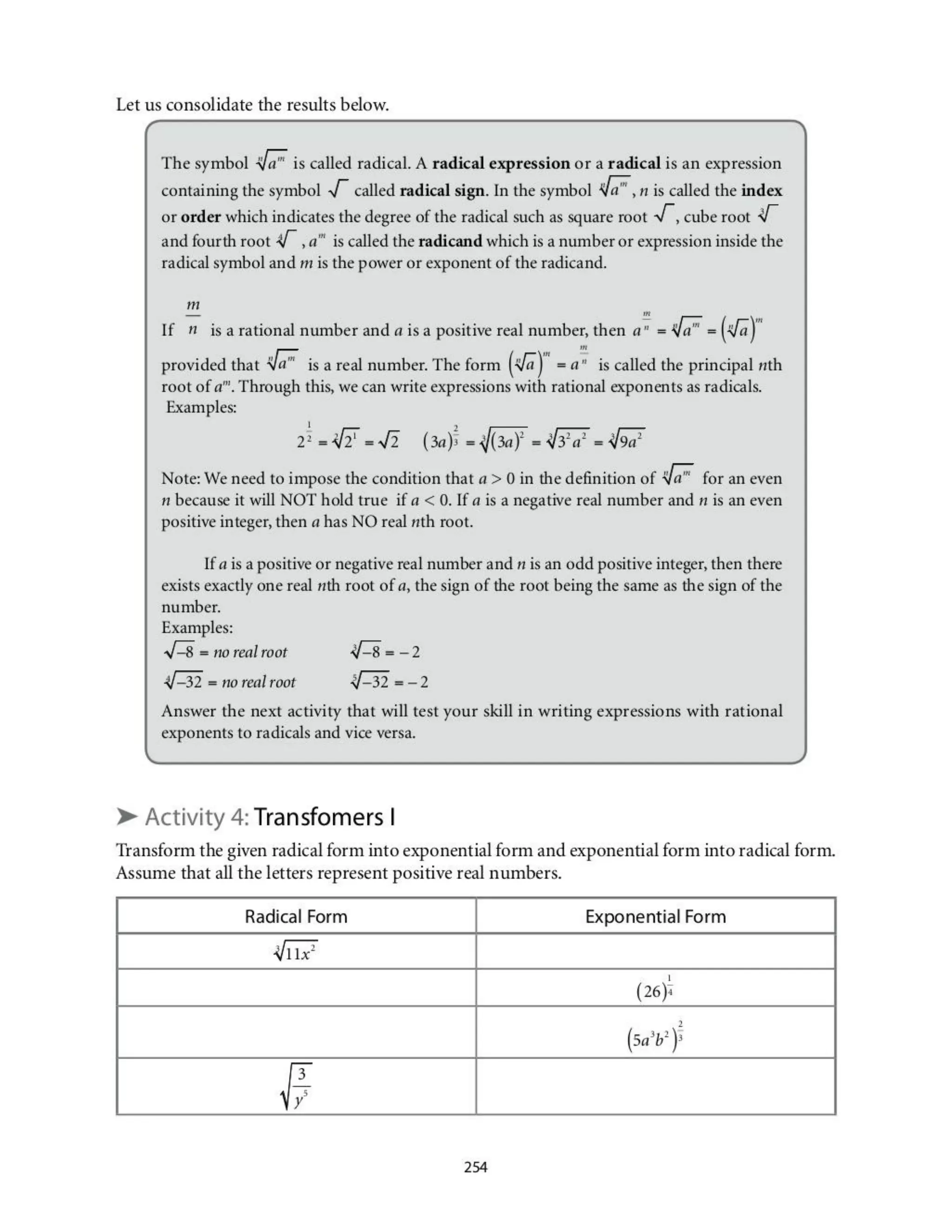 Grade 9 Math Module 4 - Zero Exponents, Negative Integral Exponents, Rational Exponents, and ...