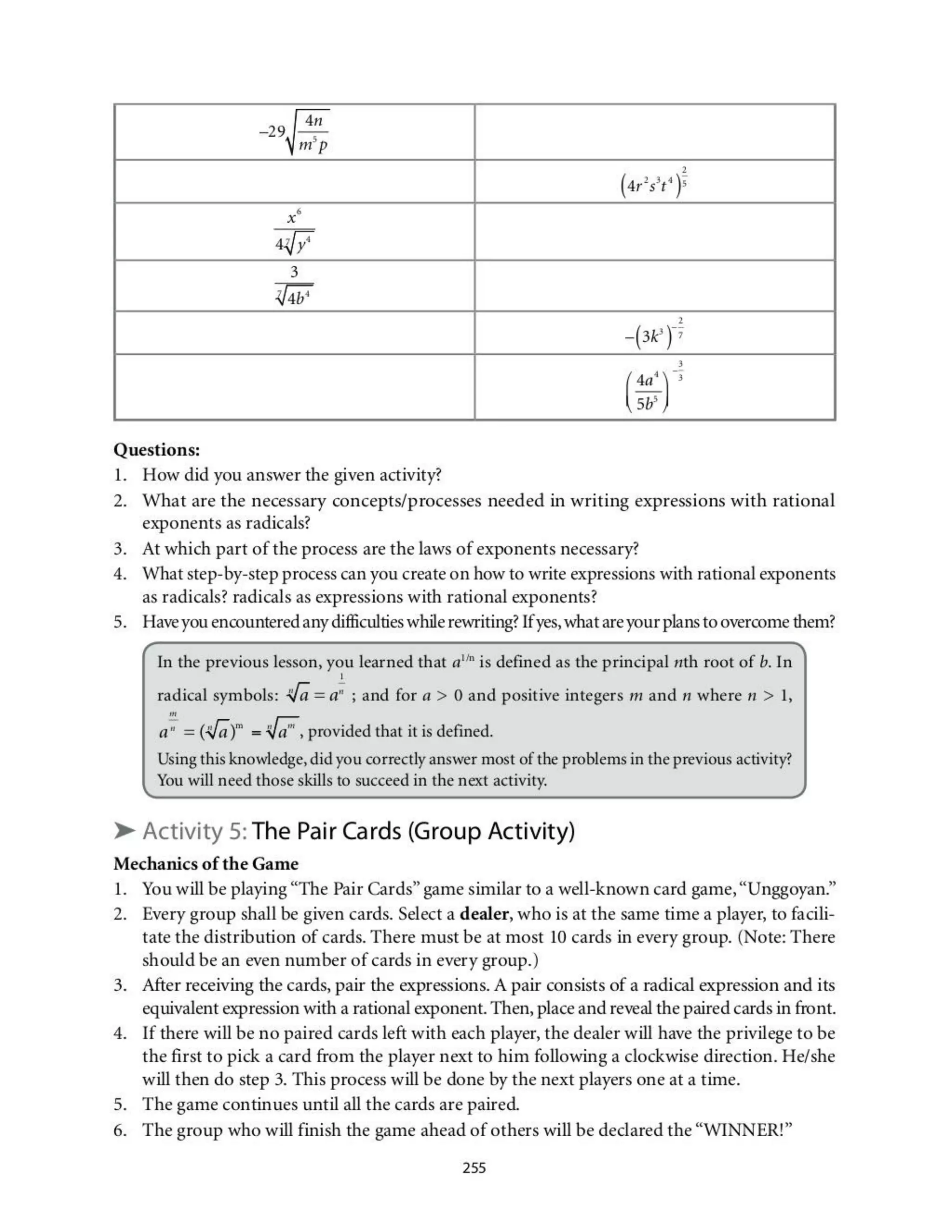Grade 9 Math Module 4 - Zero Exponents, Negative Integral Exponents ...