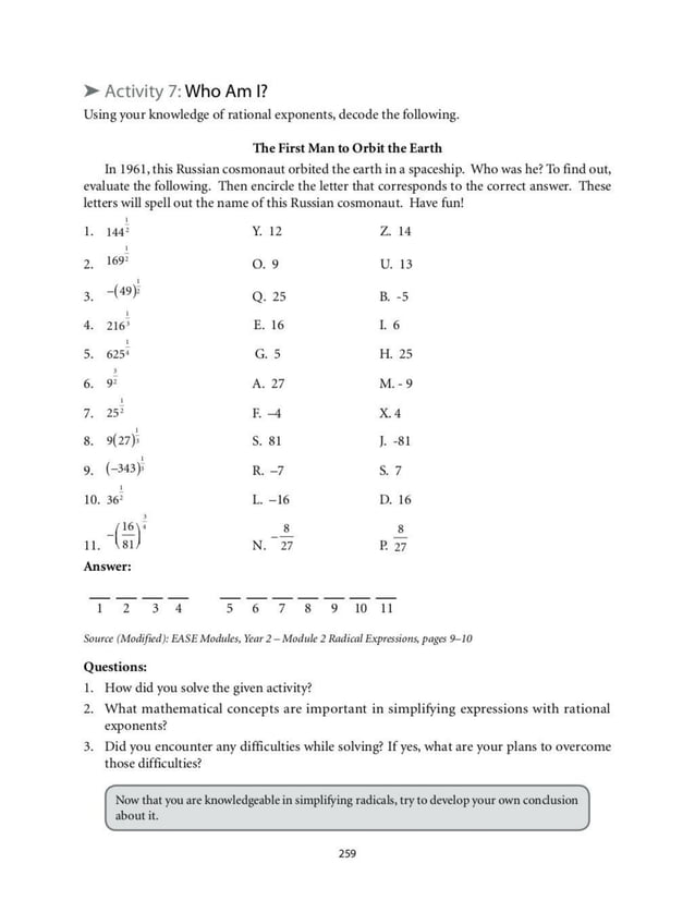 Grade 9 Math Module 4 - Zero Exponents, Negative Integral Exponents ...