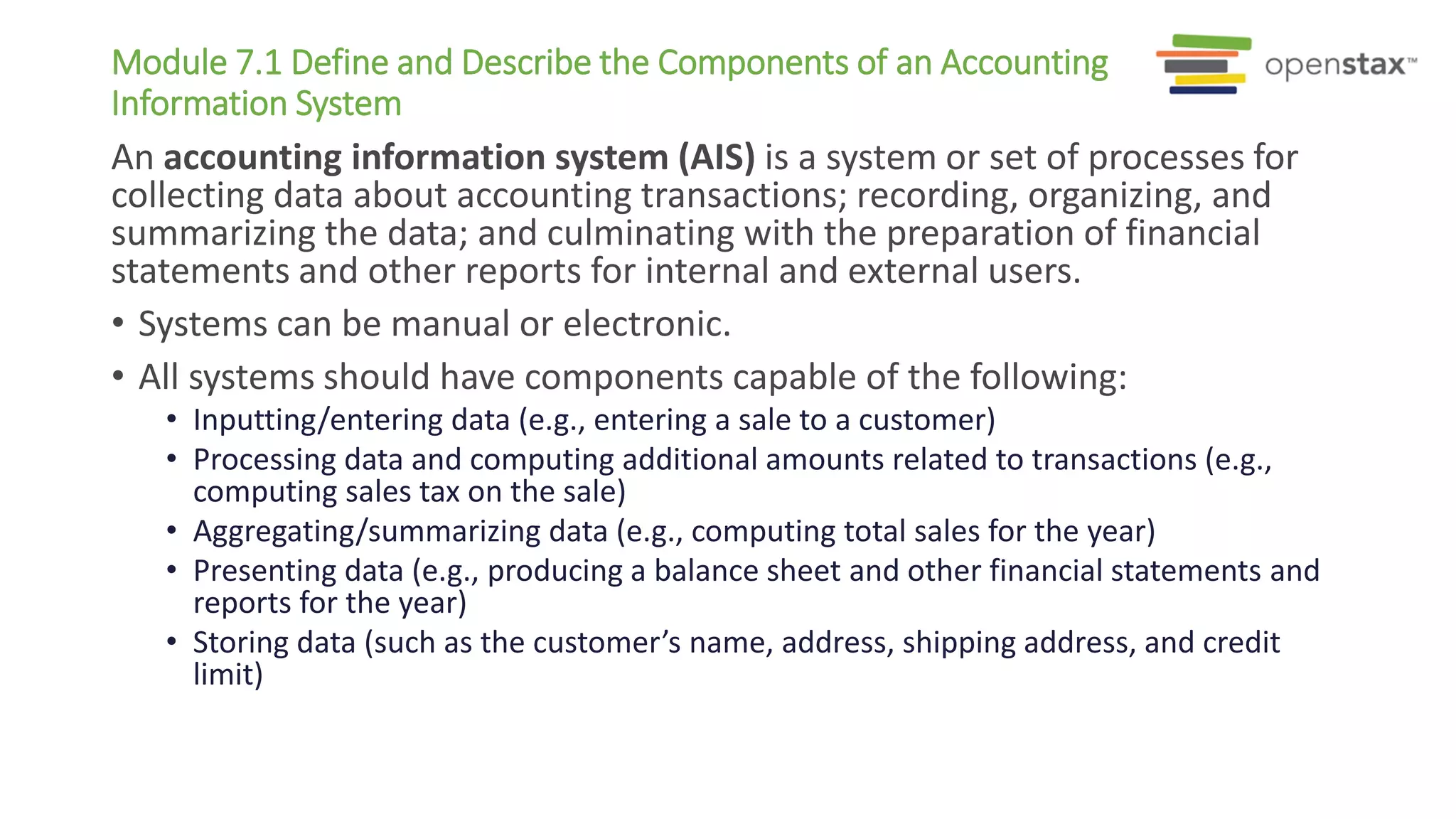 Accounting Information Systems Pptx