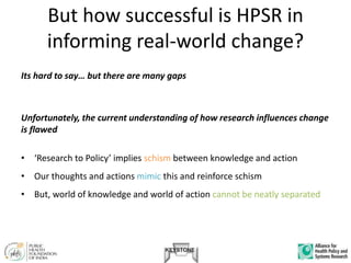 KEYSTONE / Module 4 / Slideshow 3 / Health Policy & System Research ...