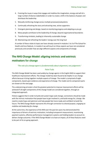 Module 4 study guide - making change happen | PDF | Educational ...