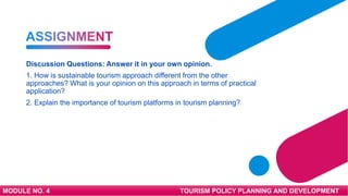 MODULE 4 TOURISM PLATFORMS.pMODULE 4 ptx | PPTX