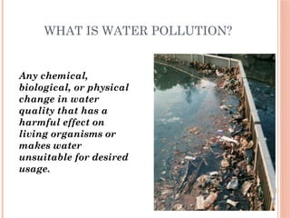 Module 4 Water Pollution slides of study | PPT