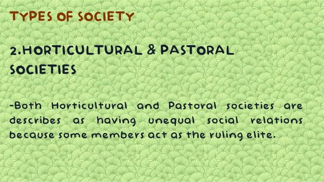 Types of Society (UCSP) | PPTX | Business and Finance