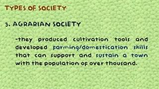 Types of Society (UCSP) | PPTX