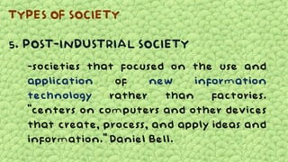 Types of Society (UCSP) | PPTX