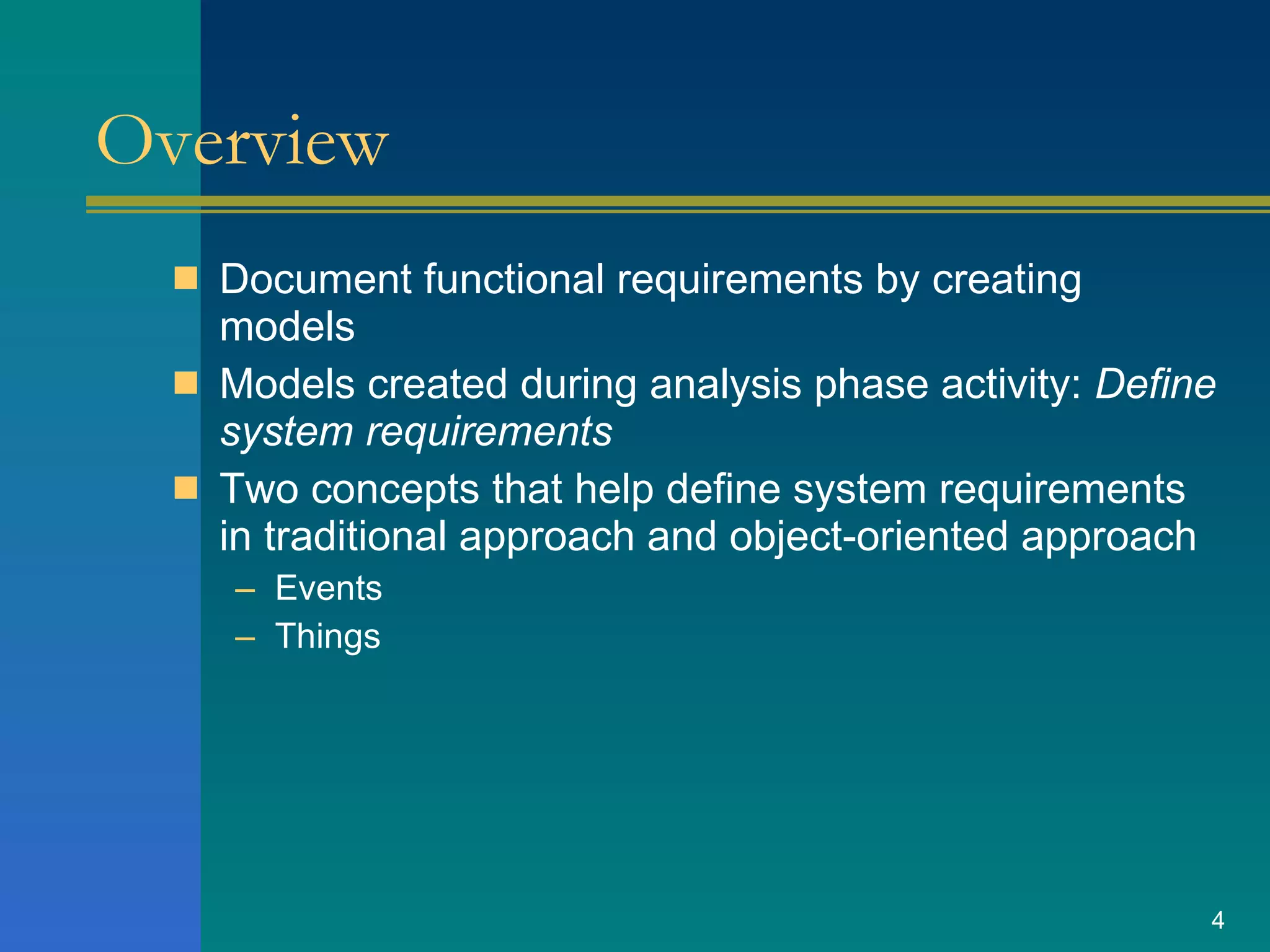 Modelling System Requirements: Events & Things | PPT