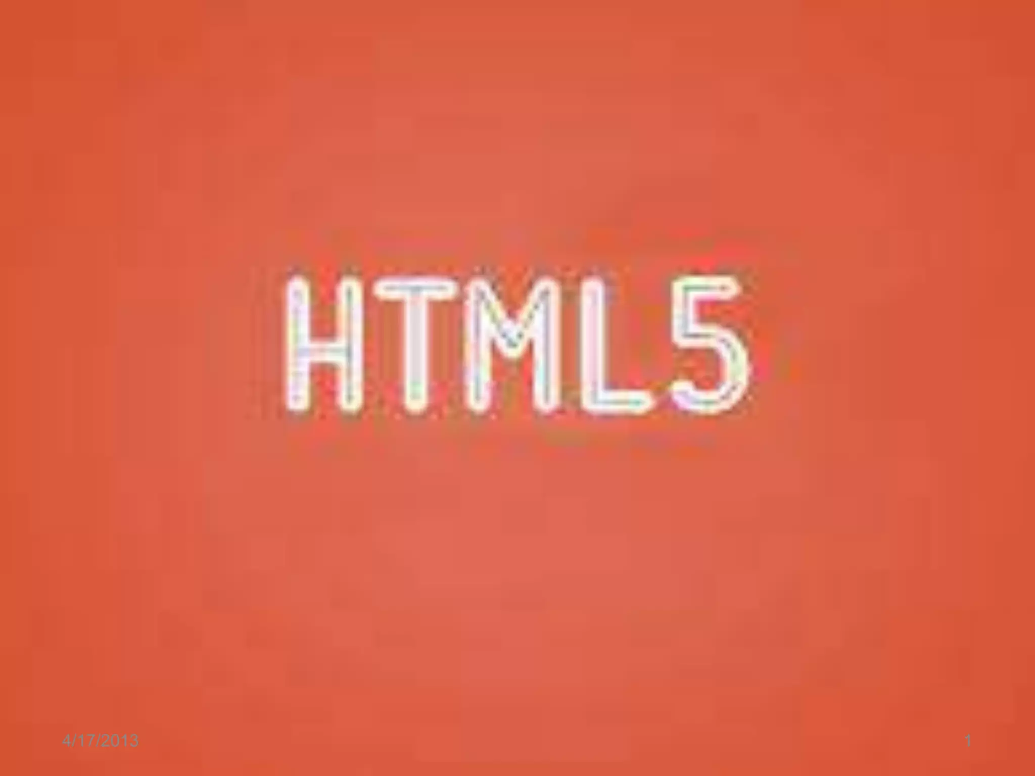 html5 | PPT | Free Download