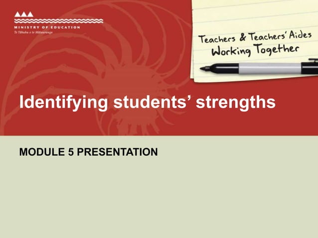 Module 5 Identifying students’ strengths | PPTX | Educational ...