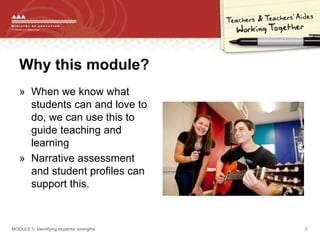 Module 5 Identifying students’ strengths | PPTX