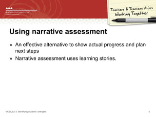 Module 5 Identifying students’ strengths | PPTX