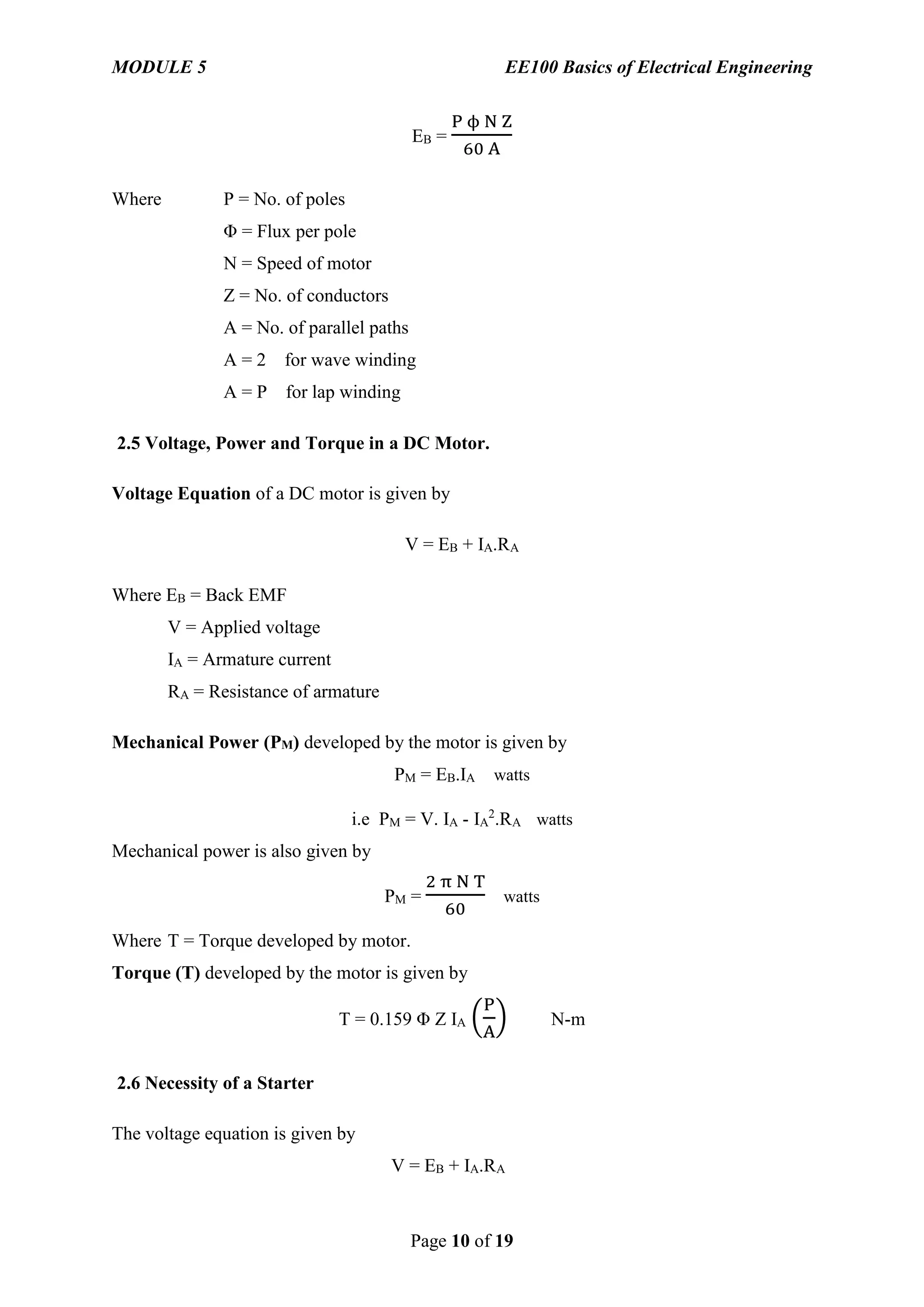 Basics of Electrical Machines | PDF