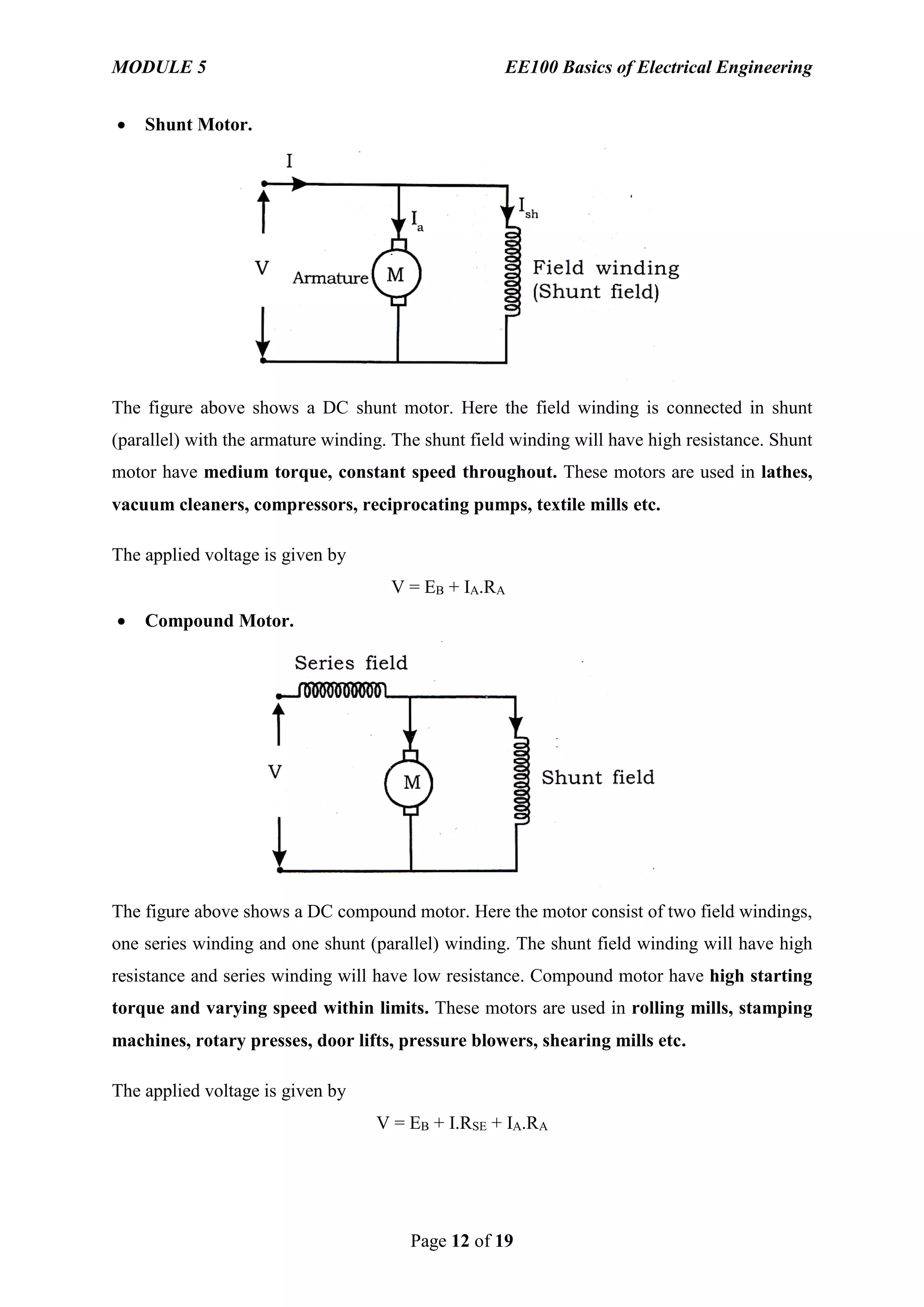 Basics of Electrical Machines | PDF