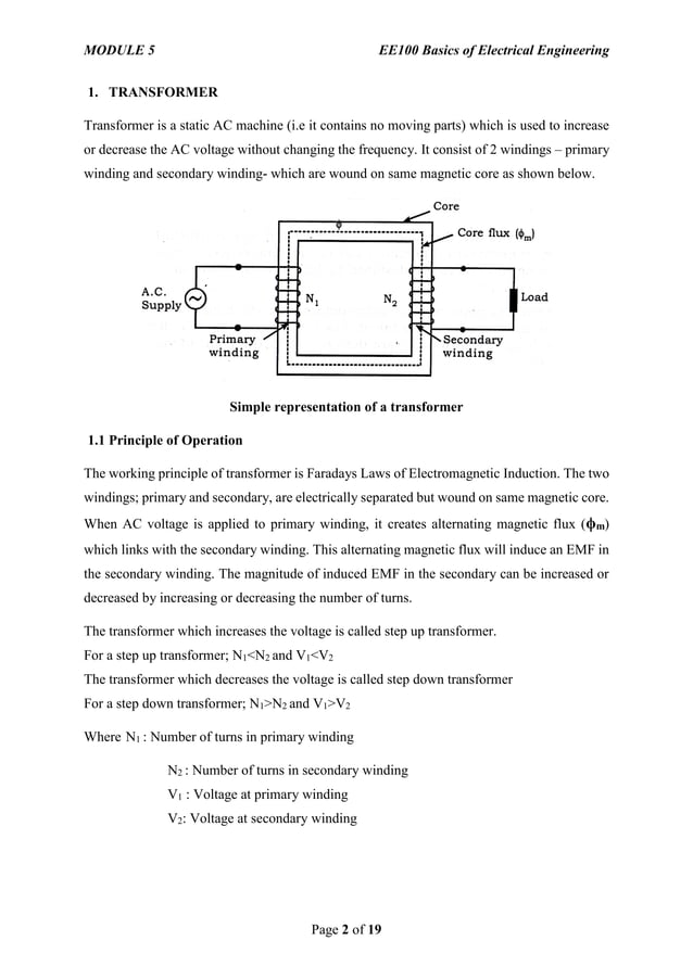 Basics of Electrical Machines | PDF
