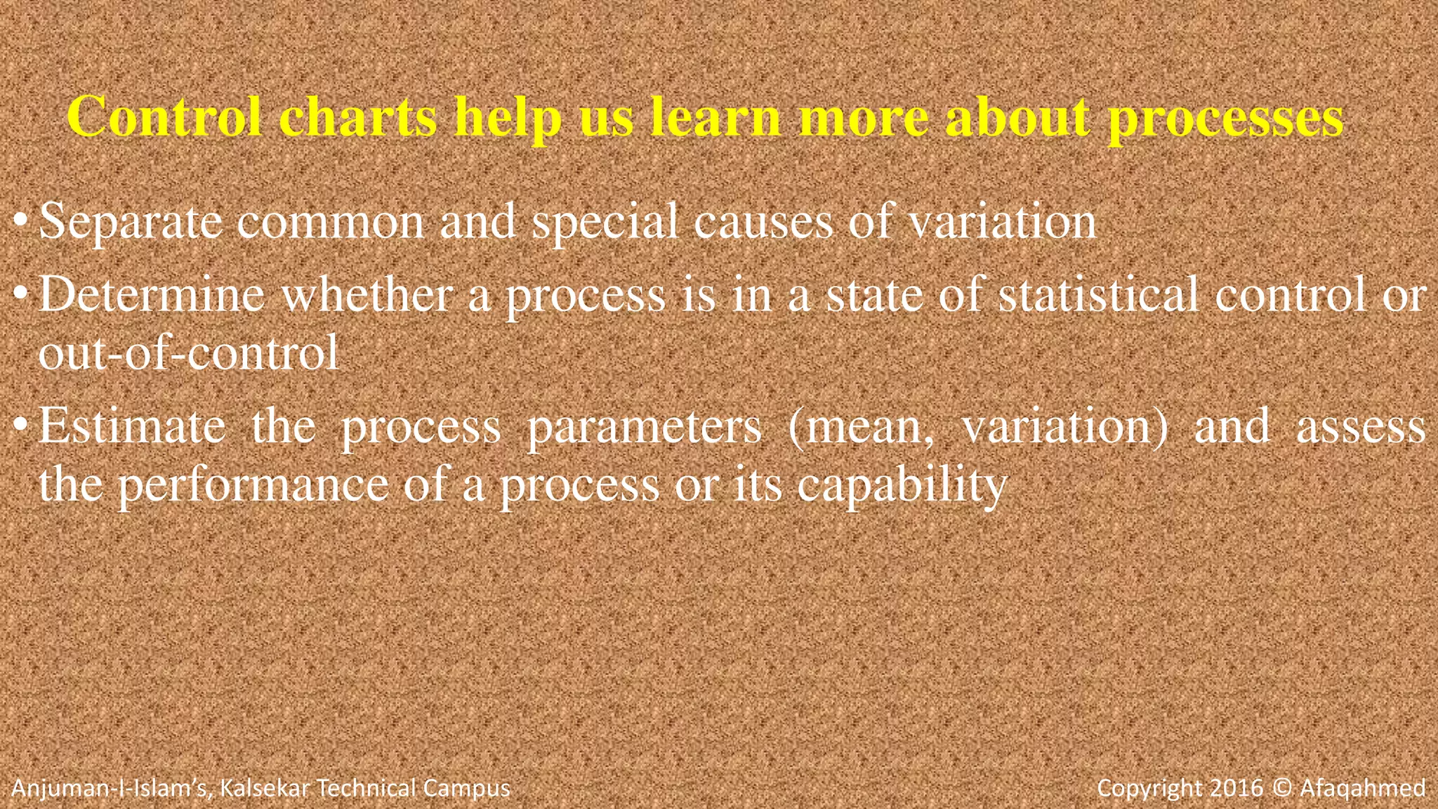 Statistical Quality Control & SQC Tools | PDF