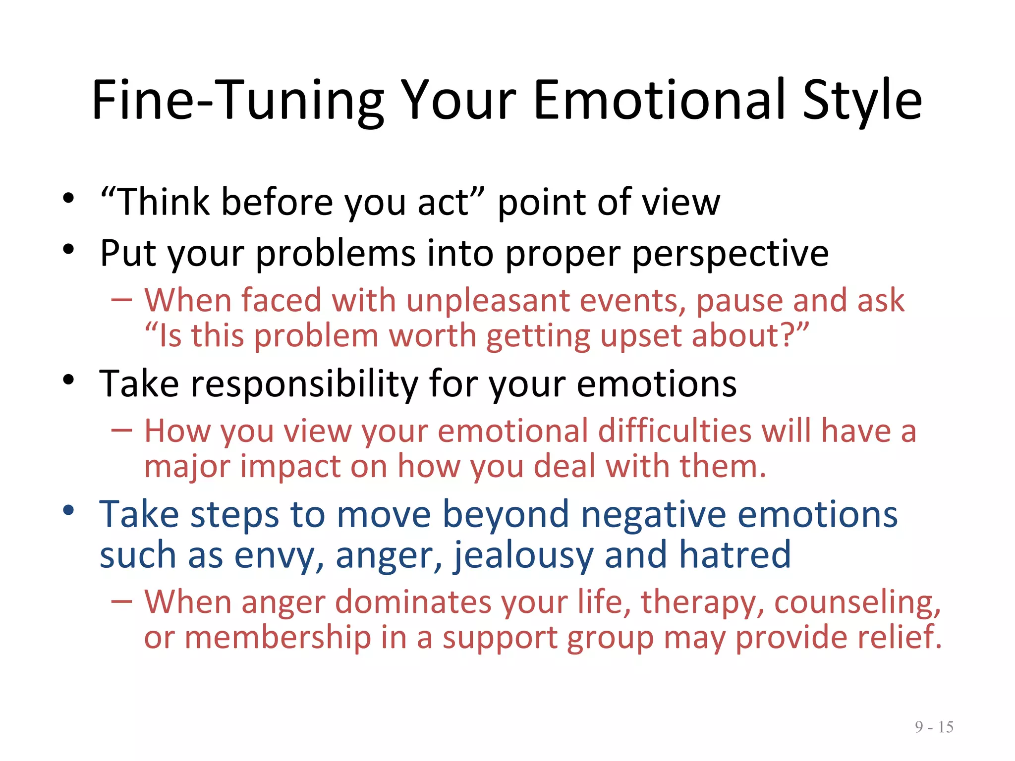 Building Emotional Competence | PPT