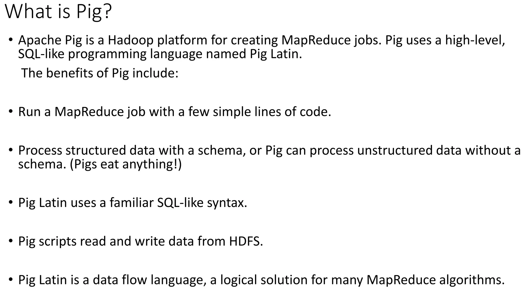 Pig and Pig Latin - Module 5 | PPTX