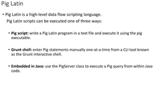 Pig and Pig Latin - Module 5 | PPTX