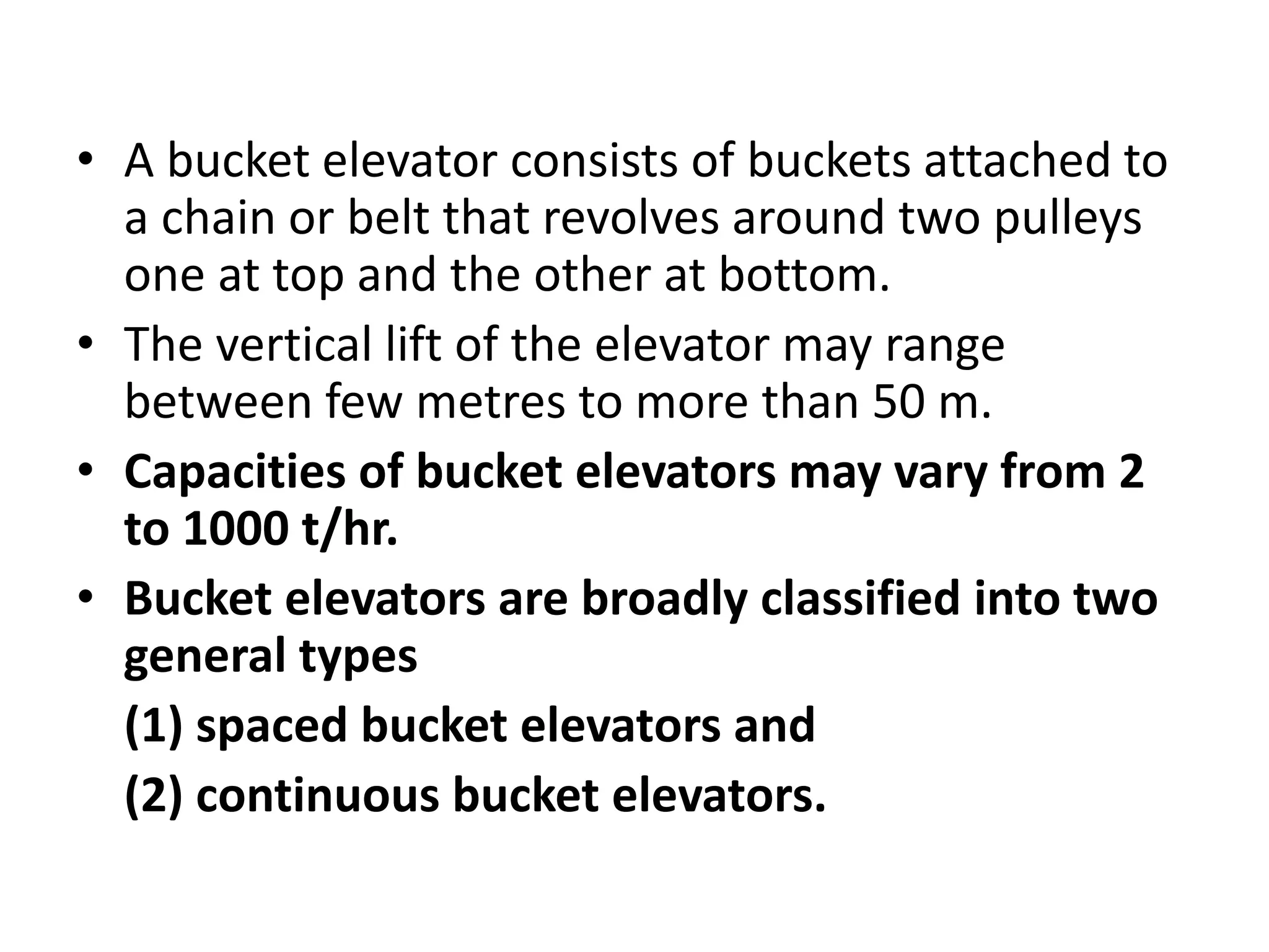 Material handling equipments : conveyors and elevators | PPTX