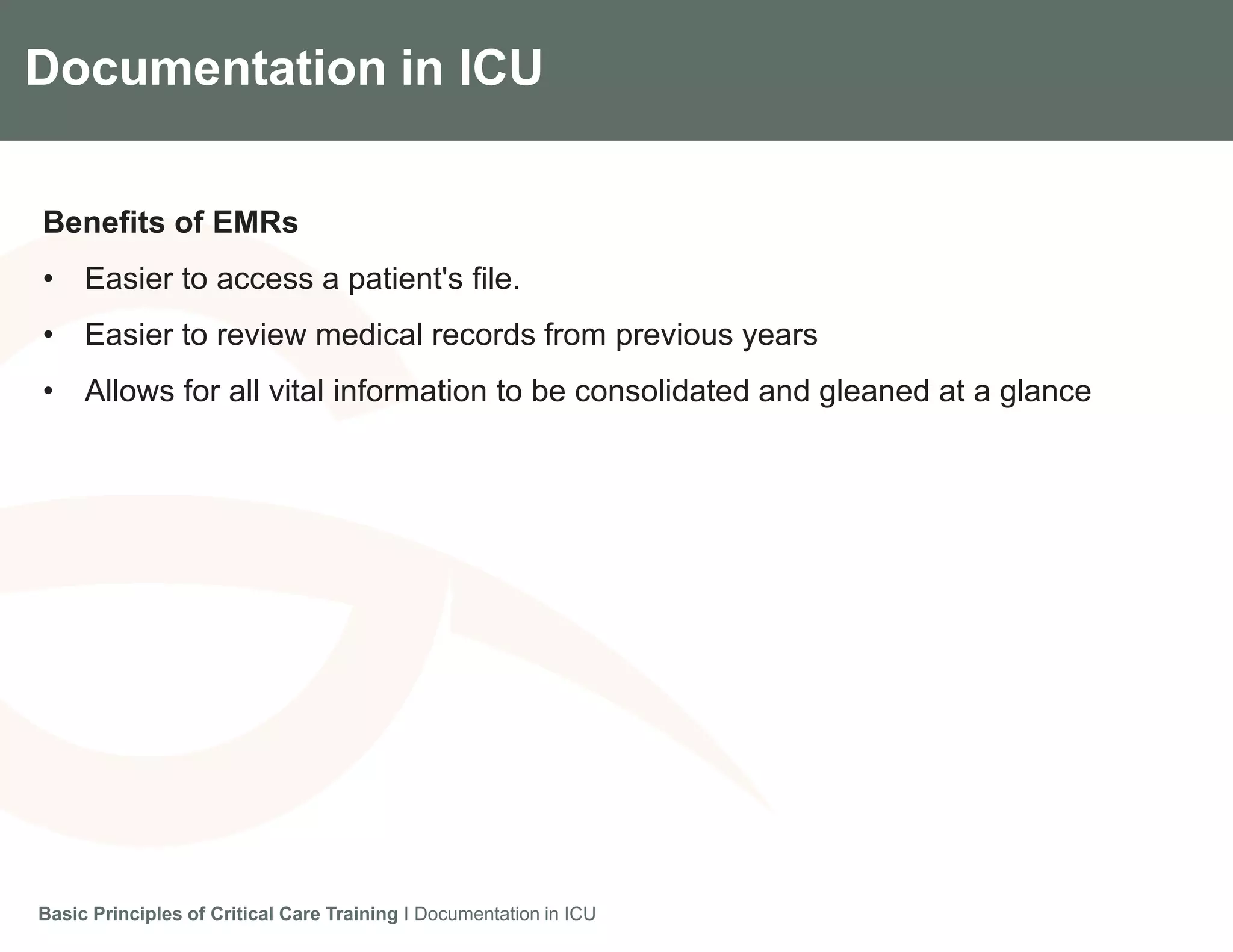 Module 5.1 Documentation in ICU | PPTX