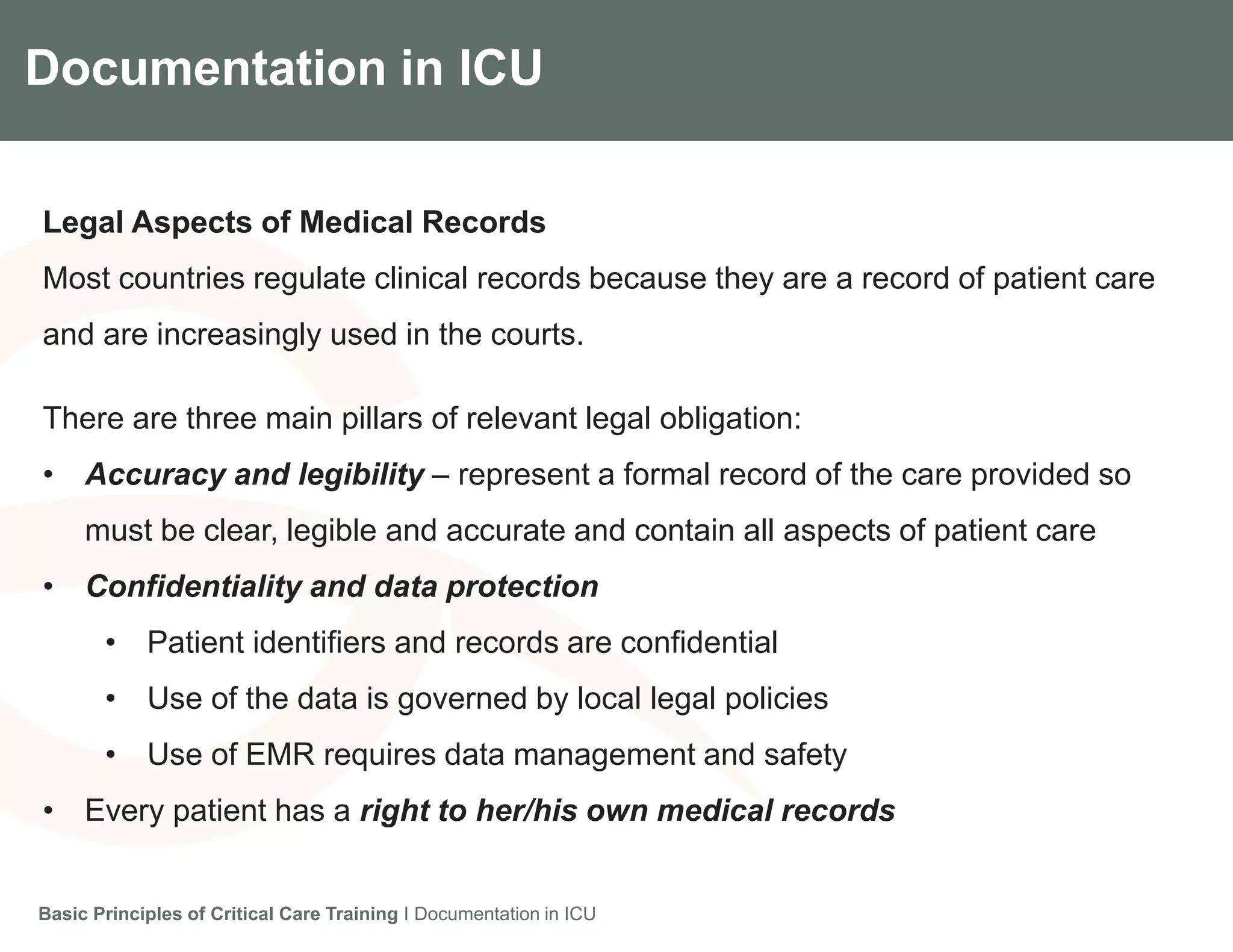 Module 5.1 Documentation in ICU | PPTX